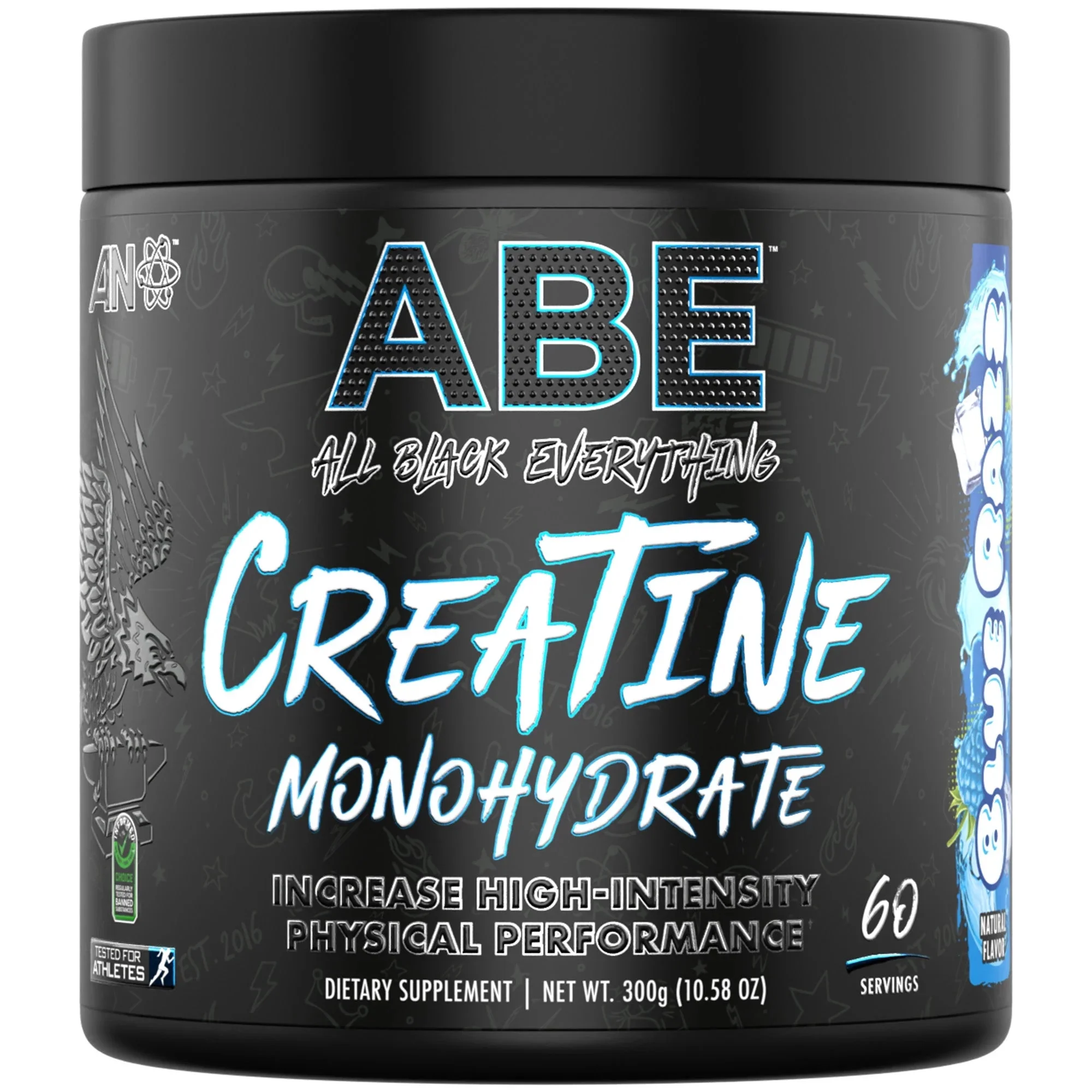 ABE CREATINE MONOHYDRATE BLUE RAZZ (60 SERVINGS) - thefoundrylancaster.com