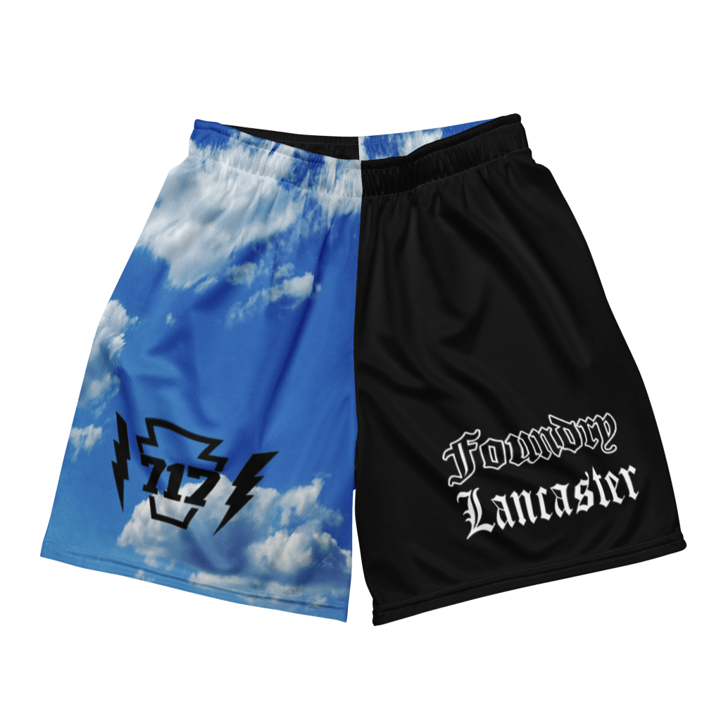 Clouds Mesh Shorts (Pre-order) - thefoundrylancaster.com